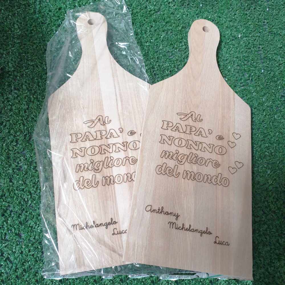 Tagliere in Legno con Incisione Personalizzata - Laserizzami: Incisione ...